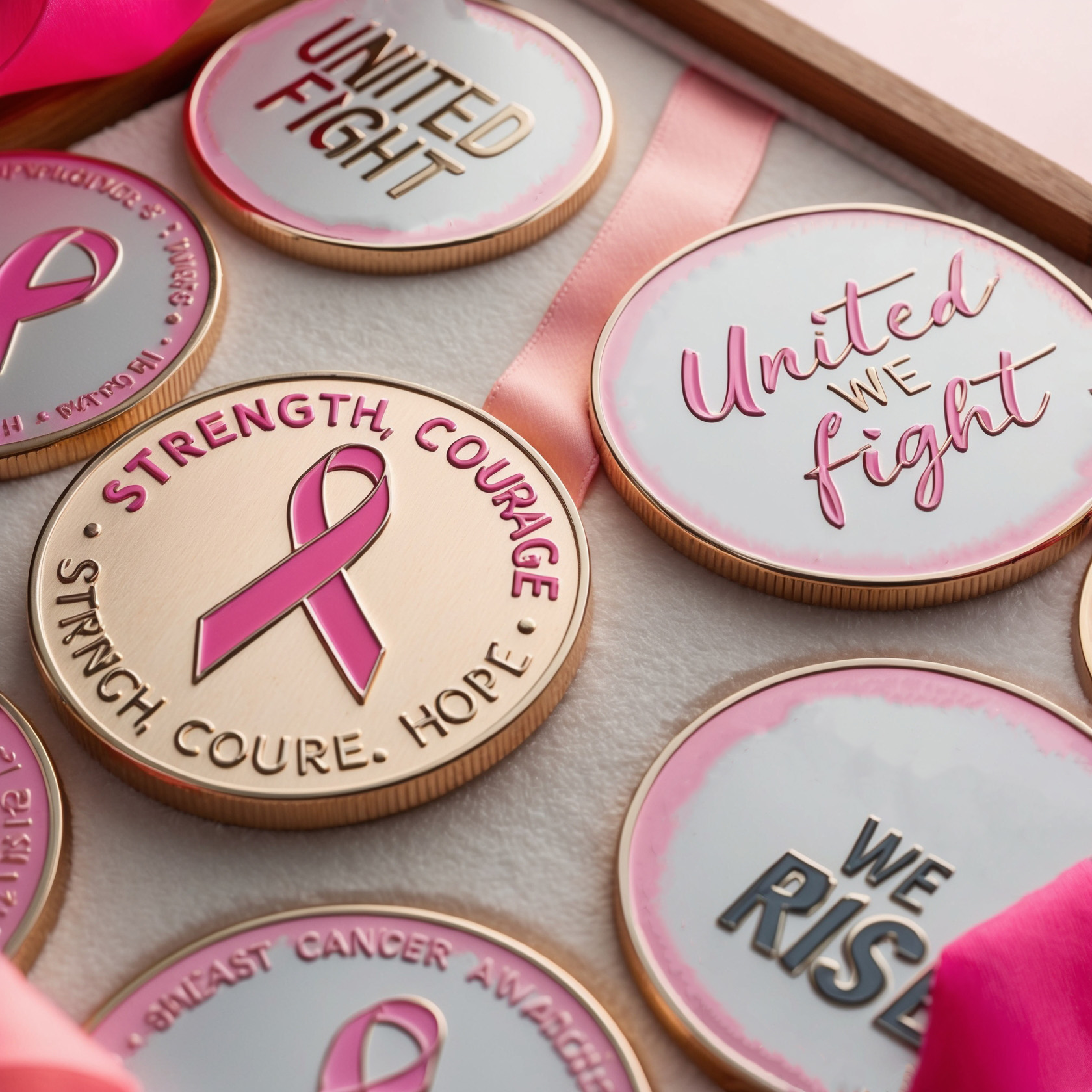 Community Spirit in Metal: Custom Challenge Coins for Breast Cancer ...